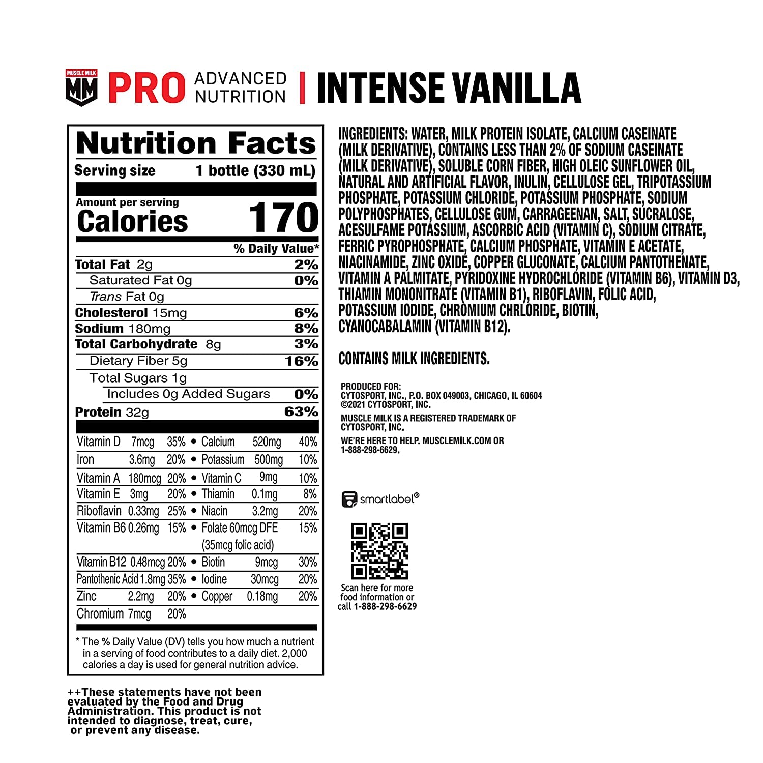Wholesale Muscle Milk Pro Advanced Nutrition Protein Shake, Intense ...
