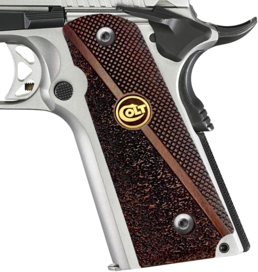 Wholesale 1911 Original Series US Logo Wooden 1911 Grips, Ambi Safety ...