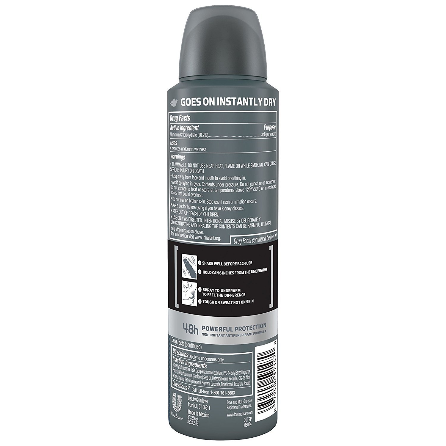 Wholesale Dove Men Care Invisible Dry Spray Deodorant (3.8 oz, 3 pk ...