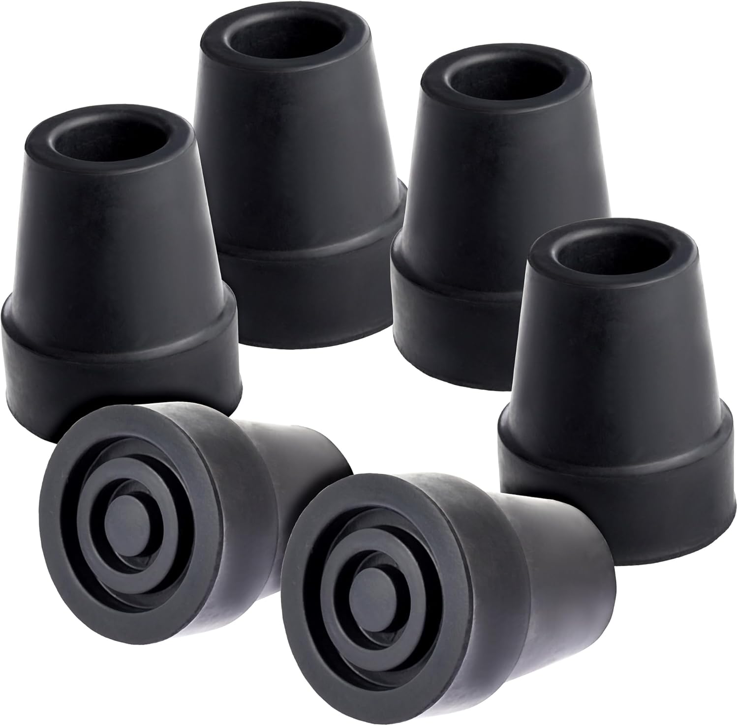 Wholesale Wellbrite 6 Pack Replacement Rubber Cane Tips for Canes ...