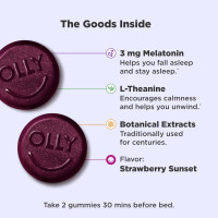 Wholesale OLLY Sleep Gummy, 3 mg Melatonin, L-Theanine, Chamomile ...
