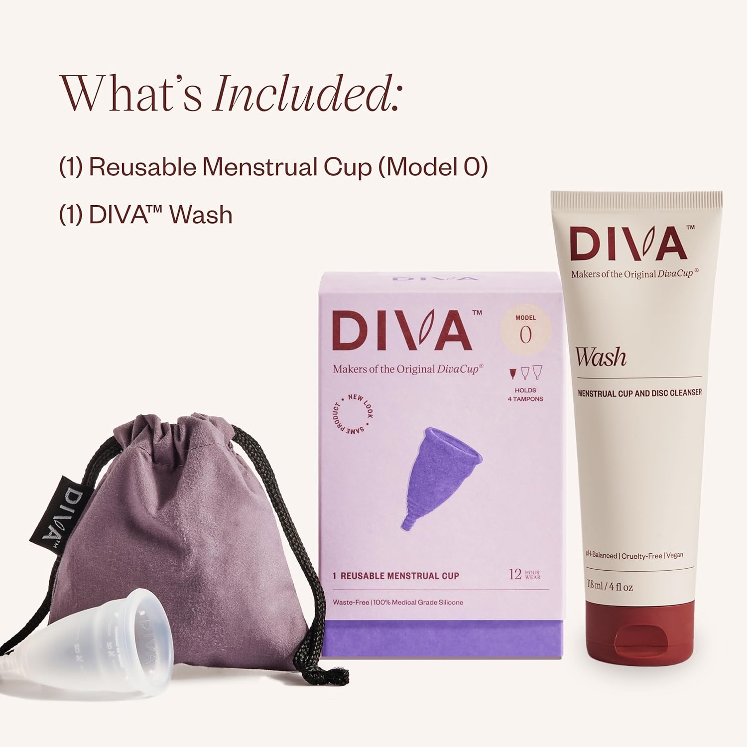 Wholesale Diva Cup & Diva Wash Combo Pack - Medical Grade Silicone ...