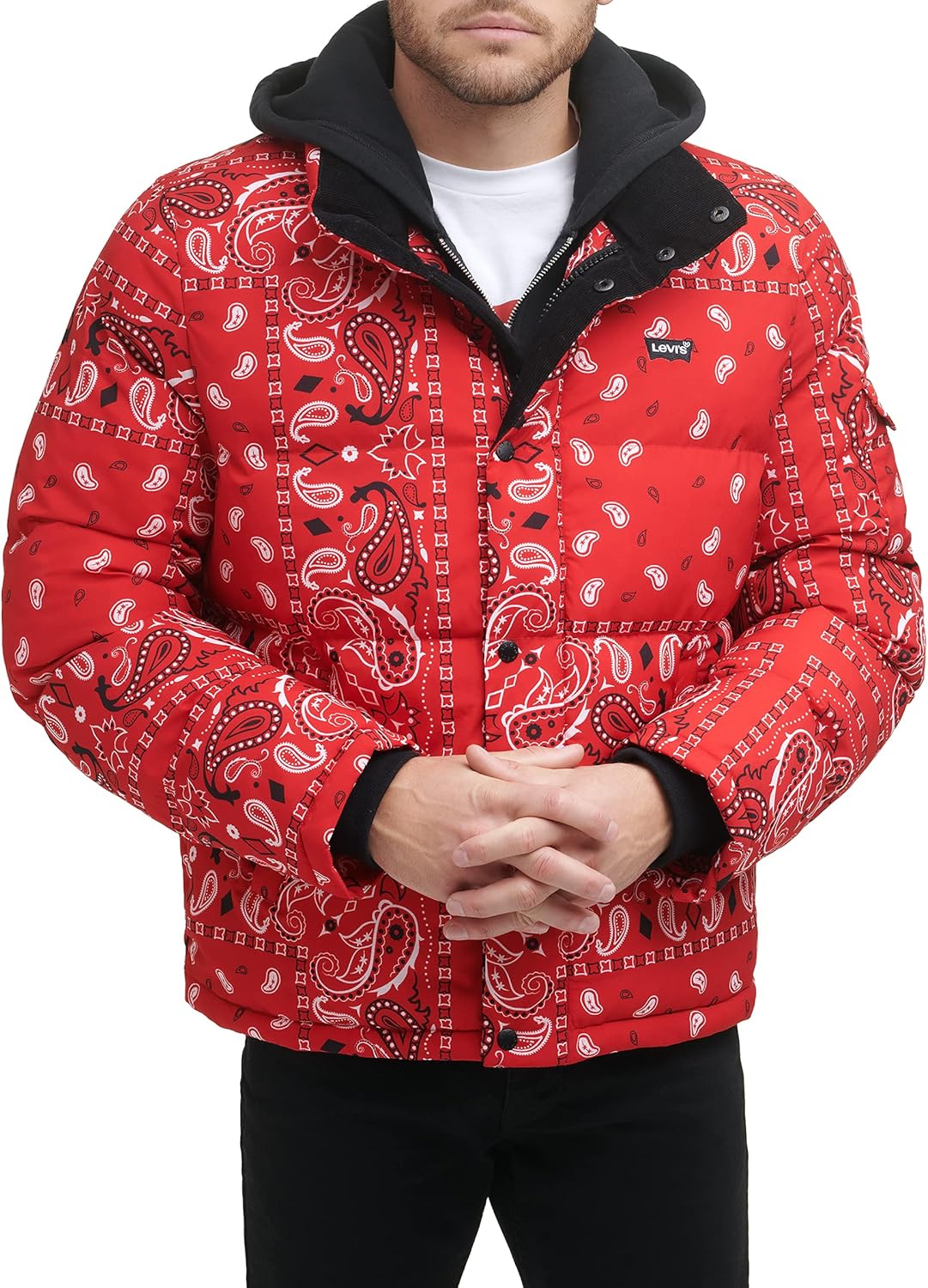 Wholesale Levi's mens Levi's Men's Bubble Puffer Medium Red Bandana ...