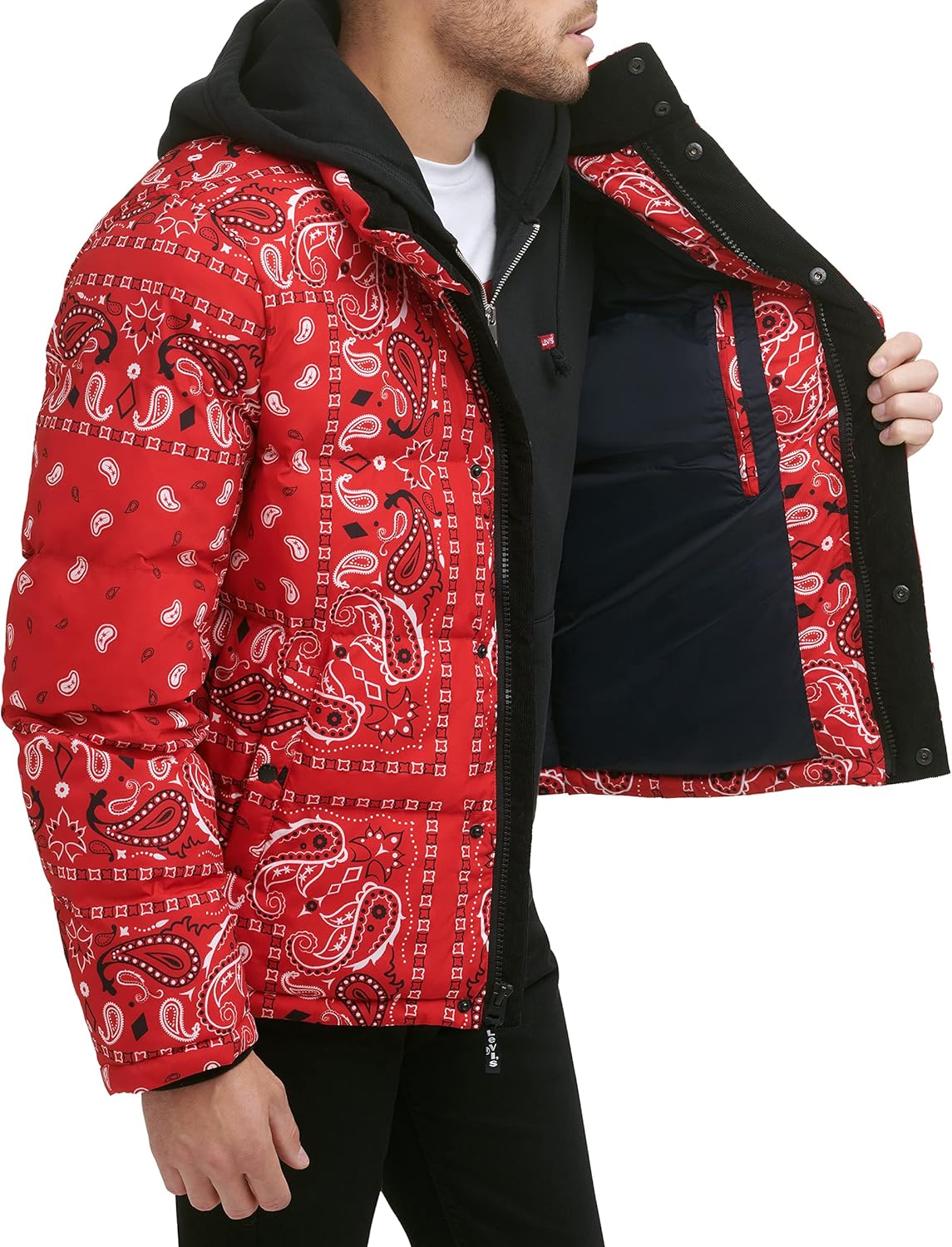 Wholesale Levi's mens Levi's Men's Bubble Puffer Medium Red Bandana ...
