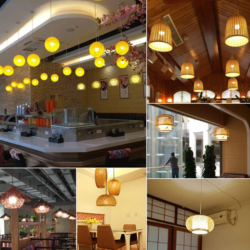 Wholesale Bamboo Art Pendant Lamp Bar, Restaurant Lamp, Quiet Wind ...