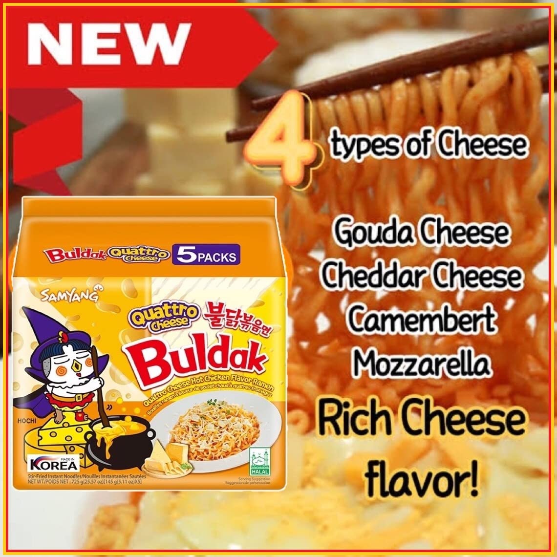 Wholesale COKOYAM Samyang Quattro Cheese Hot Chicken Flavored BULDAK ...