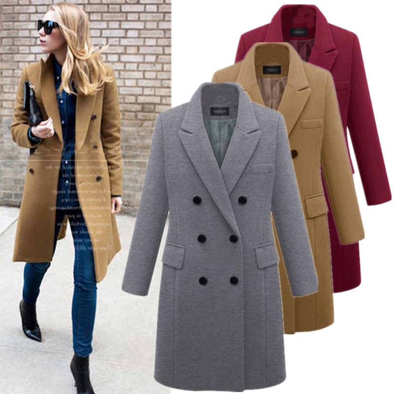 Wholesale Coat Women Closes 2021 Winter tops Ladies Long Jackets