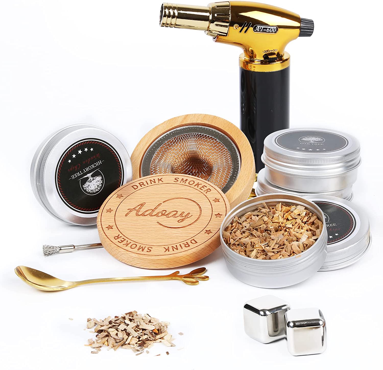 Wholesale Solid Wood Cocktail Smoker Wood Smoker Blending Cocktail ...