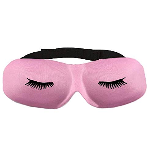 Wholesale Eyelash Extension Sleep Mask Contoured 3d Eye Mask Pink