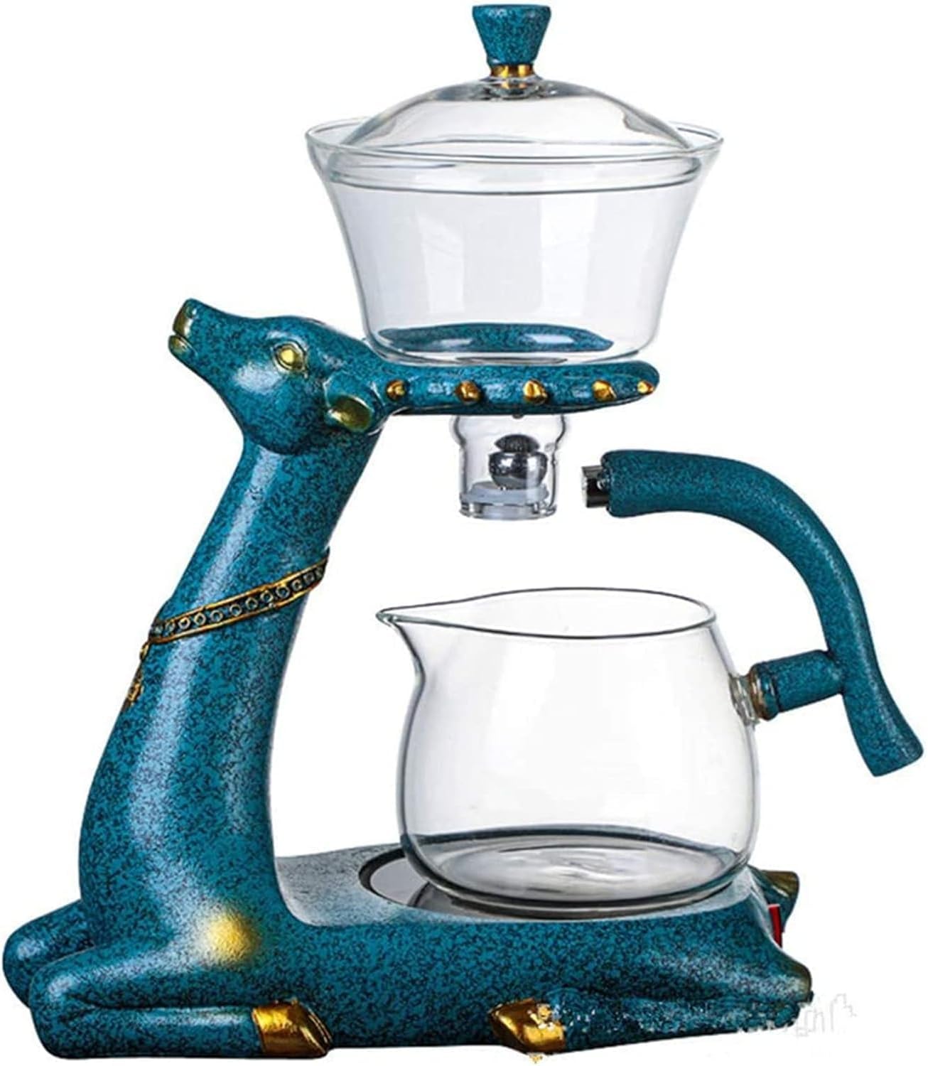 Wholesale Chinese Kung Fu Glass Tea Pot Semi-Automatic Lazy Tea Set ...