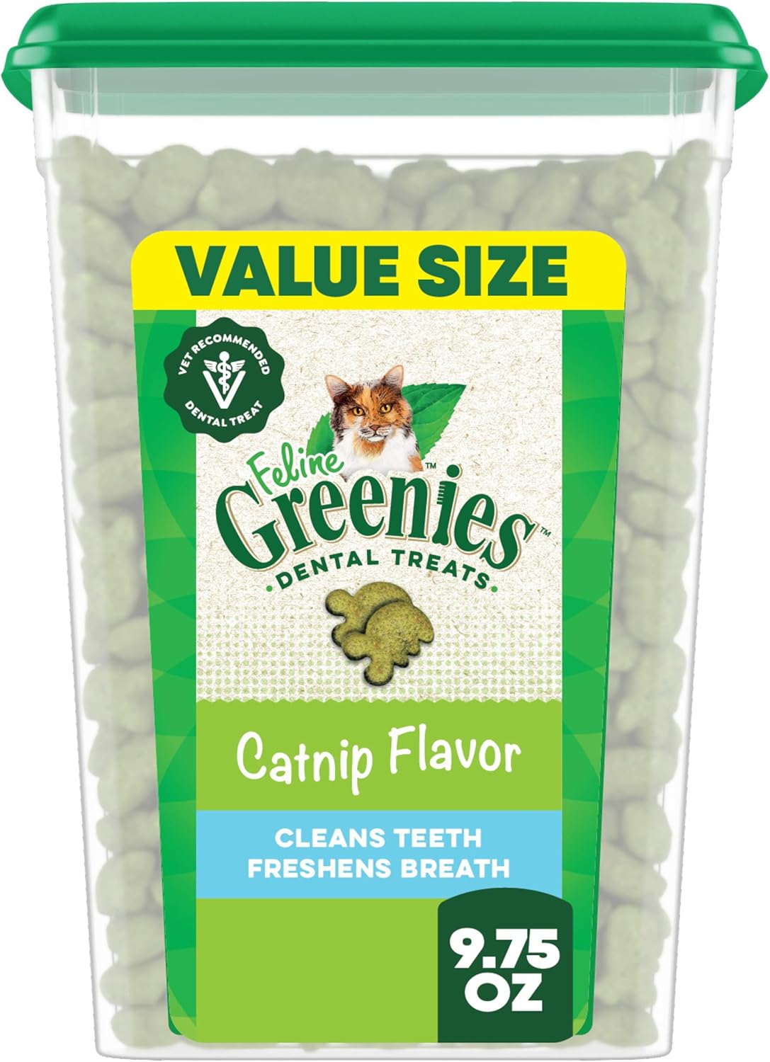 Wholesale Greenies Feline Adult Dental Cat Treats, Catnip Flavor, 9.75 oz. Tub 9.75 Ounce (Pack ...