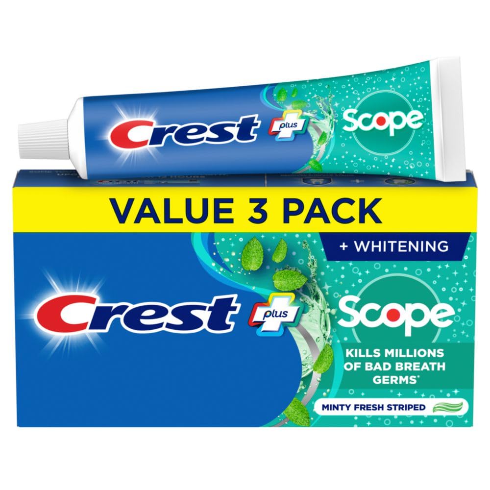 Wholesale Crest + Scope Whitening Toothpaste - Pack of 3, 5.4 Oz Tubes ...