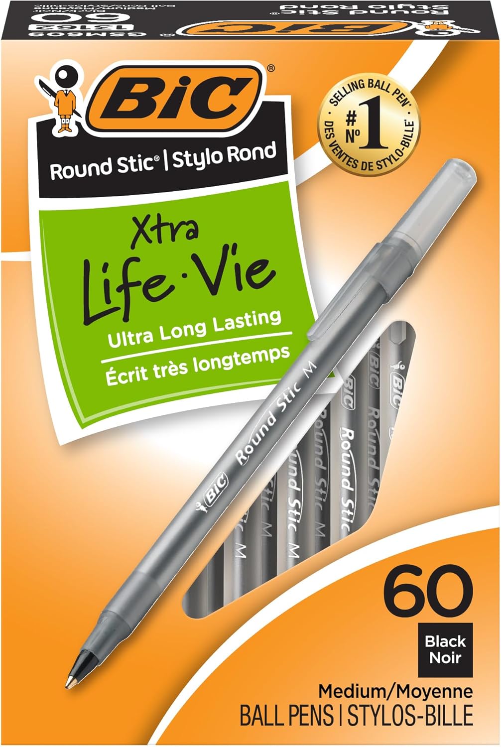Wholesale BIC Round Stic Xtra Life Ballpoint Pen, Ultra Long Lasting ...