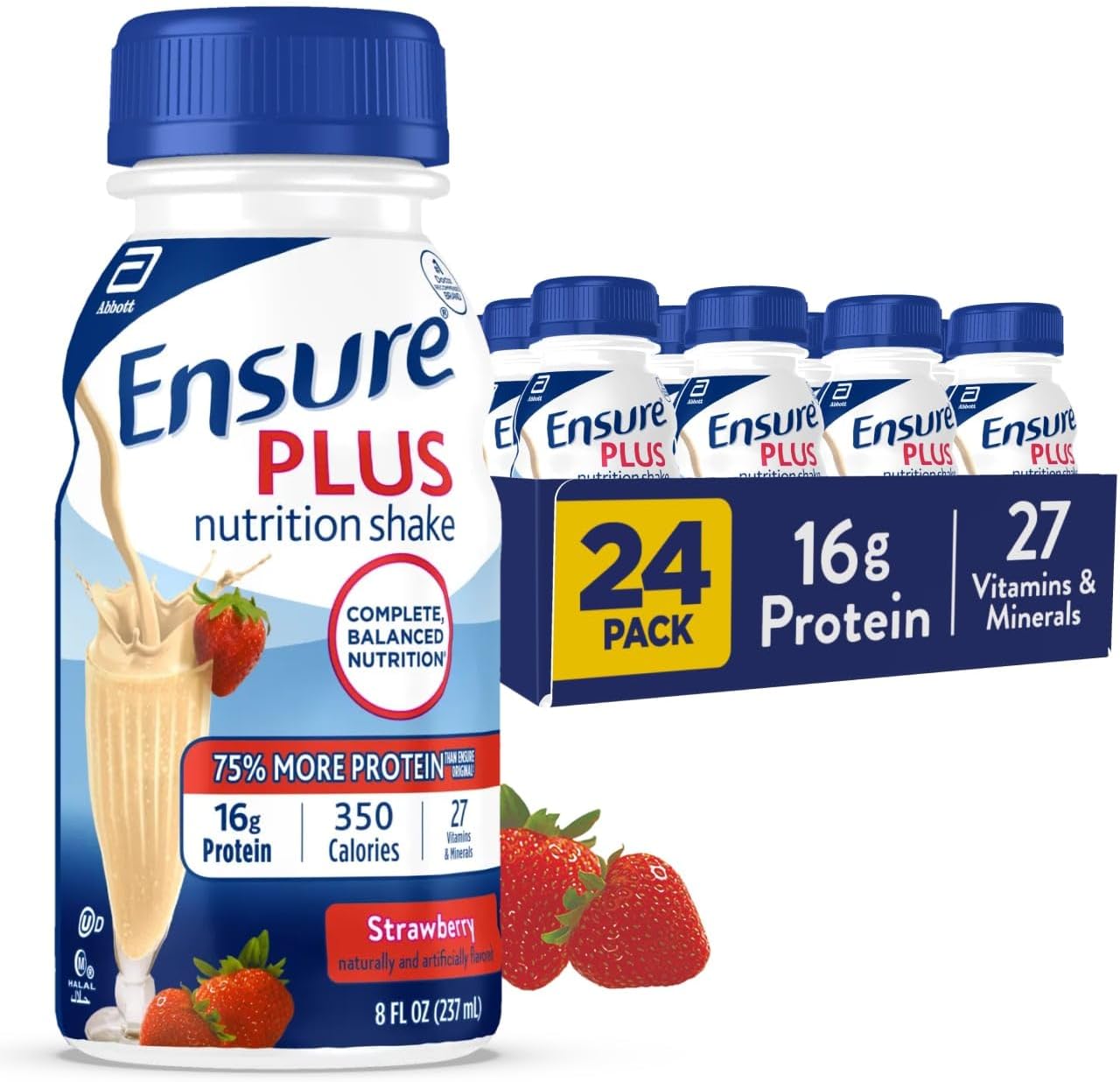 Wholesale Ensure Plus Strawberry Nutrition Shake | Meal Replacement ...