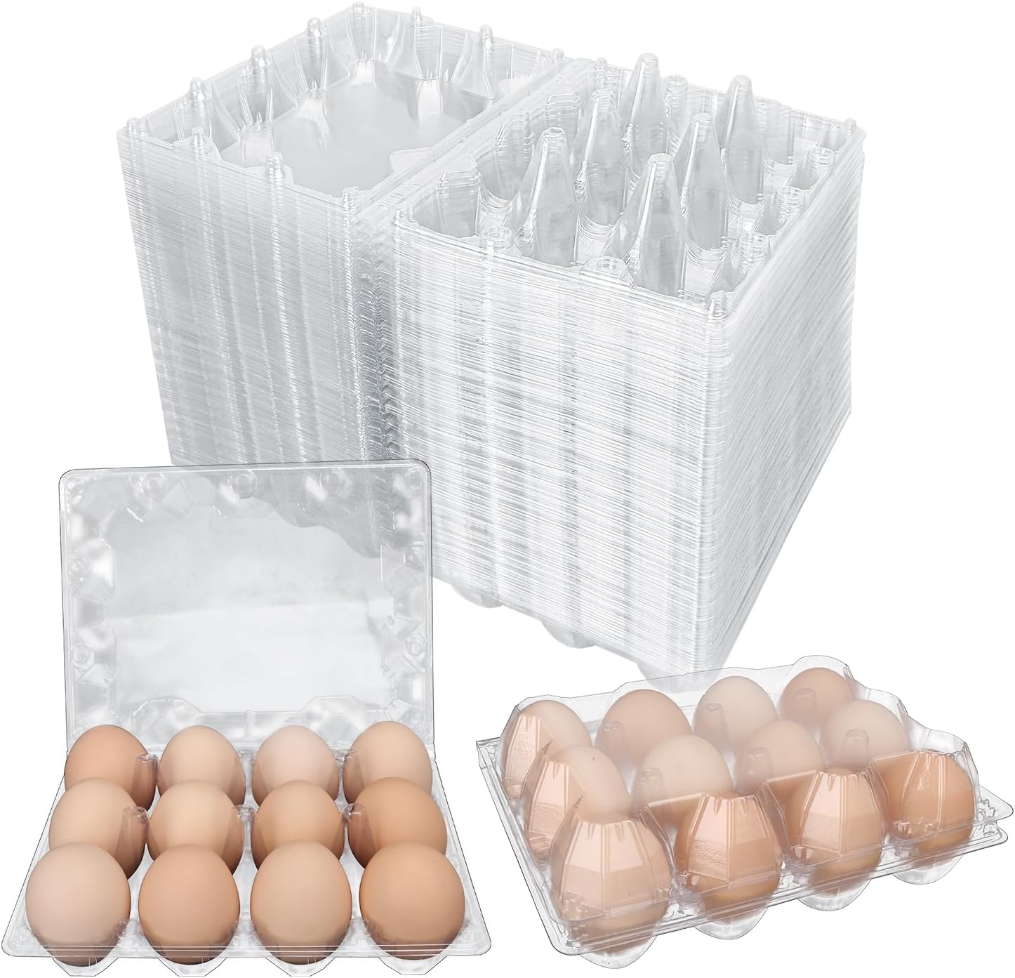 Plastic Egg Cartons Wholesale Plastic Egg Cartons Bulk, 36 Packs Empty ...