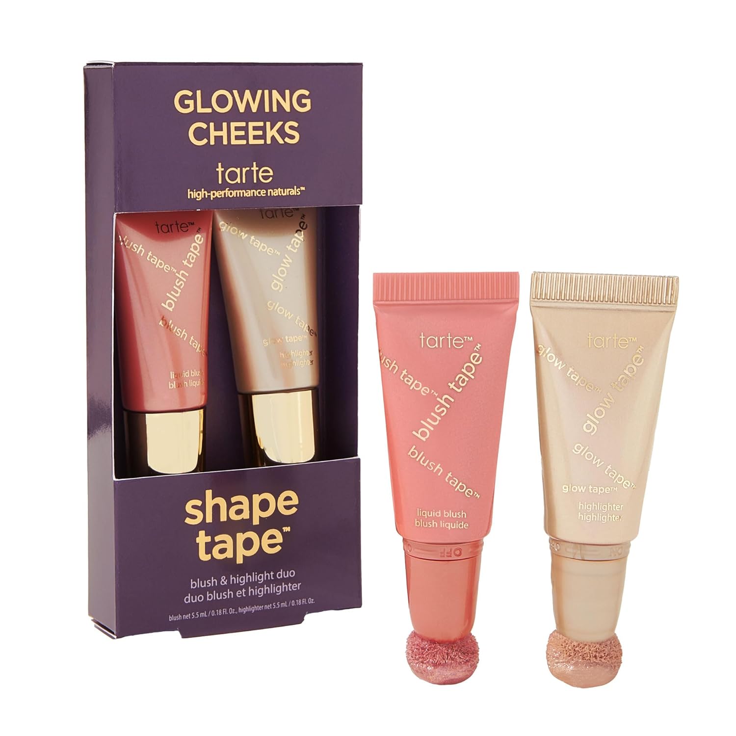 Wholesale tarte tarte glowing cheeks blush tape & glow tape duo pink ...