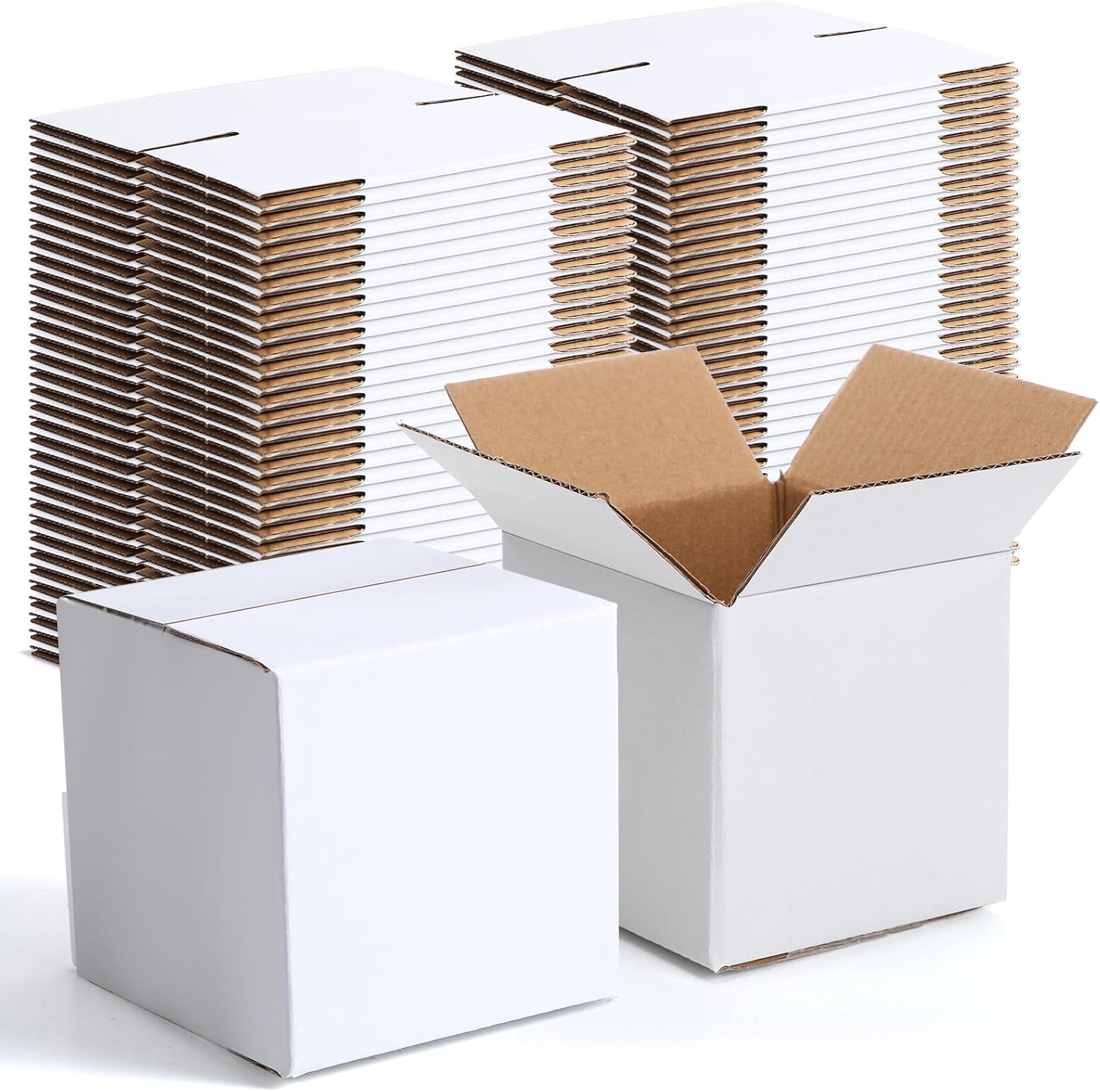 Ecoswift Boxes 50 Pack - 8x8x4 Corrugated Cardboard Shipping Boxes ...