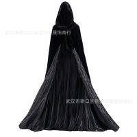 Wholesale popular Halloween costume double-sided cloak witch black ...